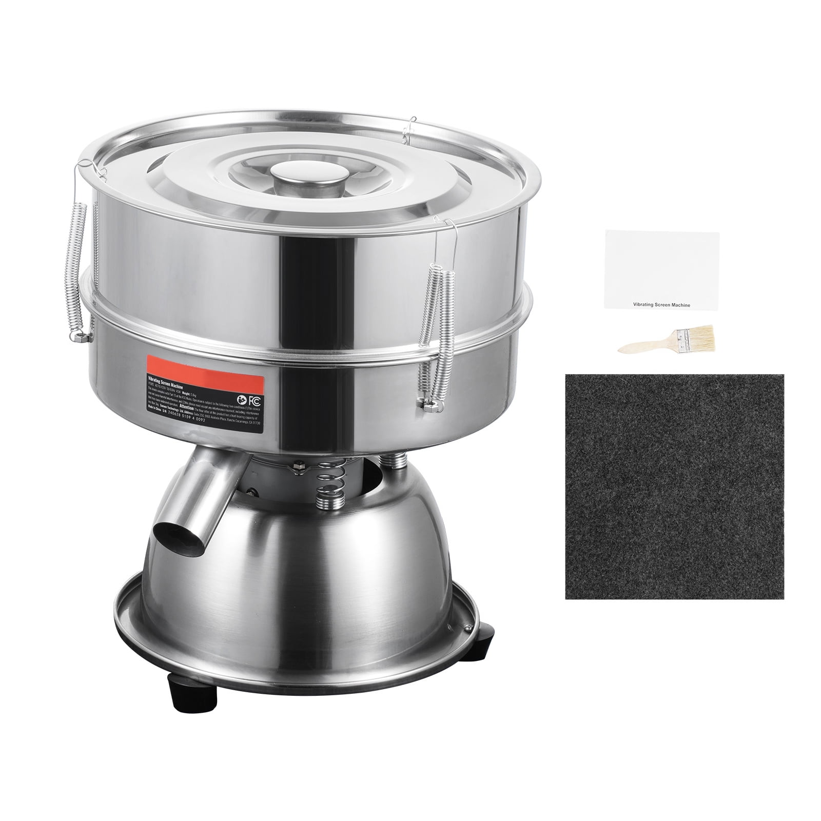 KFFKFF Electric Sieve Shaker, Stainless Steel, 45W Power, Includes 40 ...