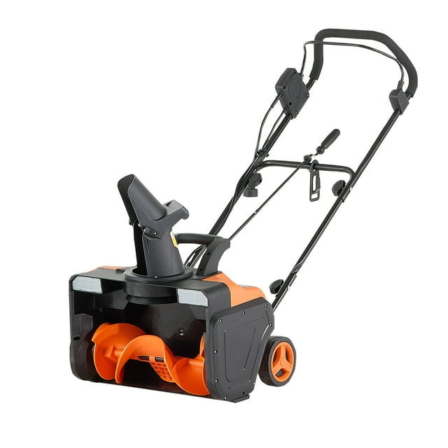 KFFKFF Electric Snow Blower, 20-Inch 15A Corded Snow Thrower with Dual ...