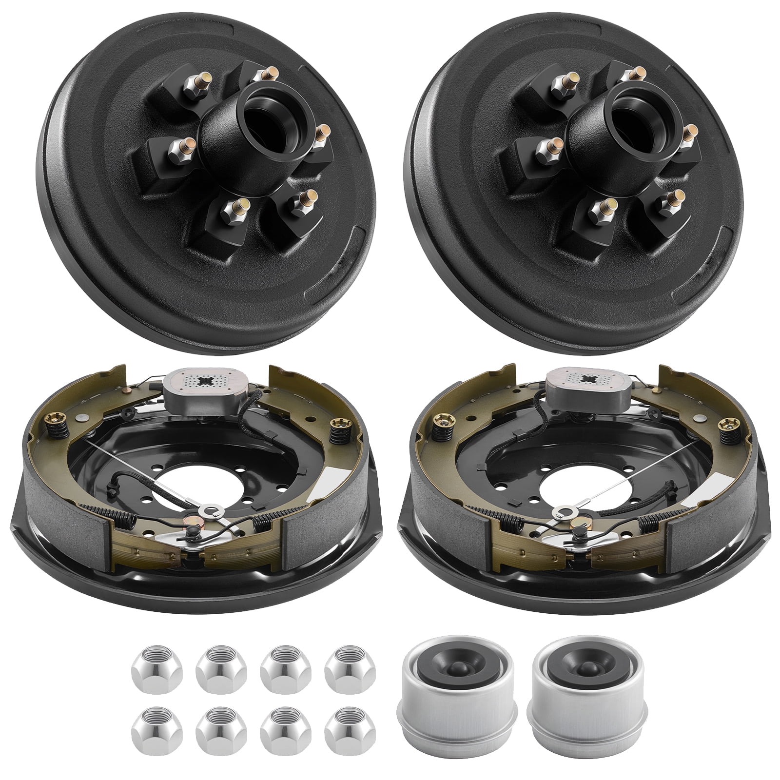 KFFKFF Electric Trailer Brake Assembly, 12 x 2 Inch, Self-Adjusting ...
