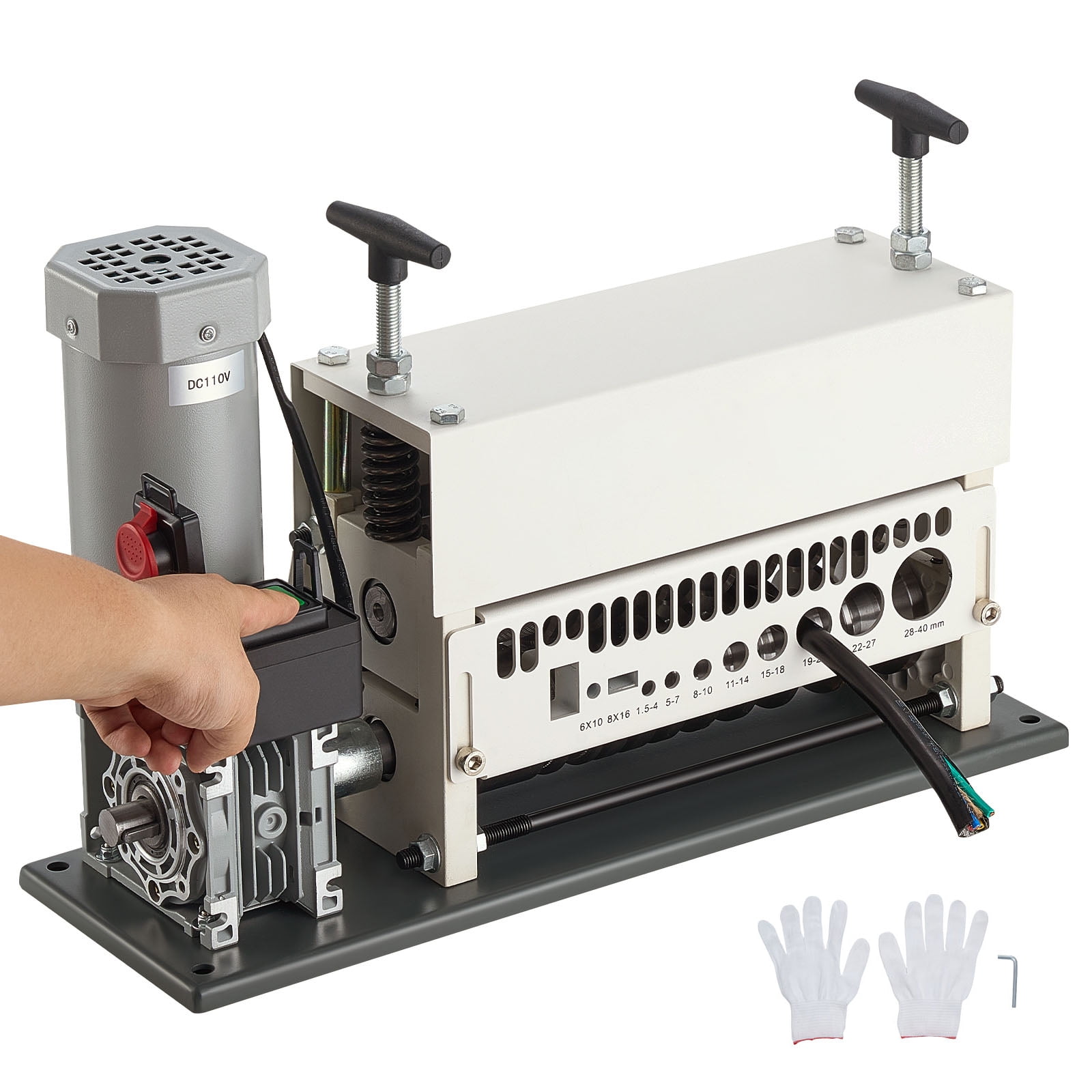 KFFKFF Electric Wire Stripping Machine, 0.06-1.57 in Range, 11-Channel ...