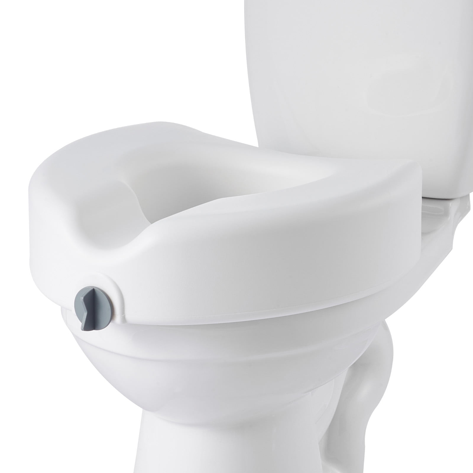 KFFKFF Elevated Toilet Seat with 350 lbs Capacity, 5-Inch Height ...