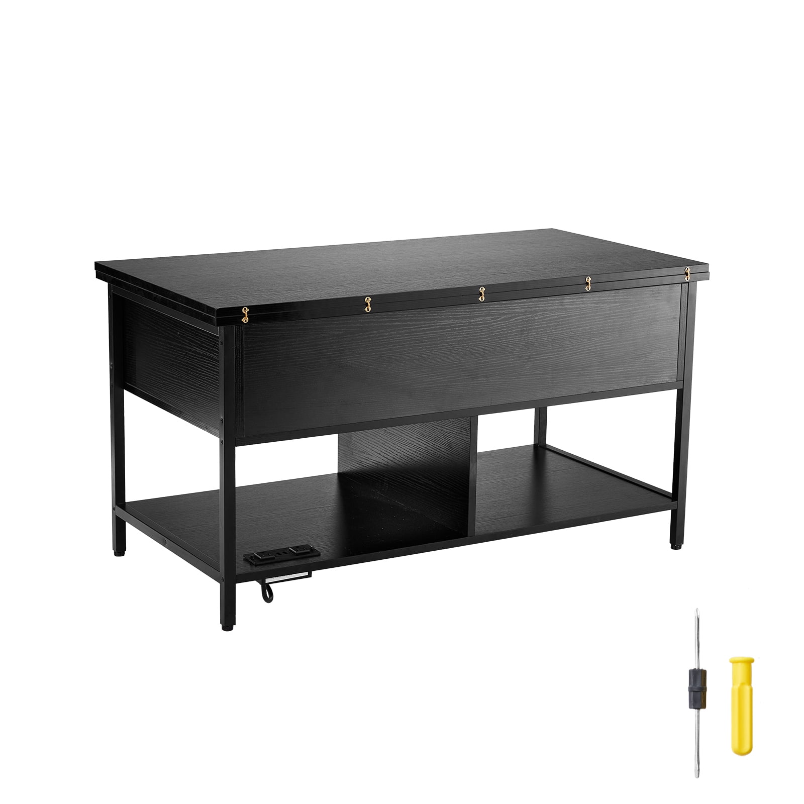 KFFKFF Elevating Coffee Table, 39.4 in Rectangular Table with ...