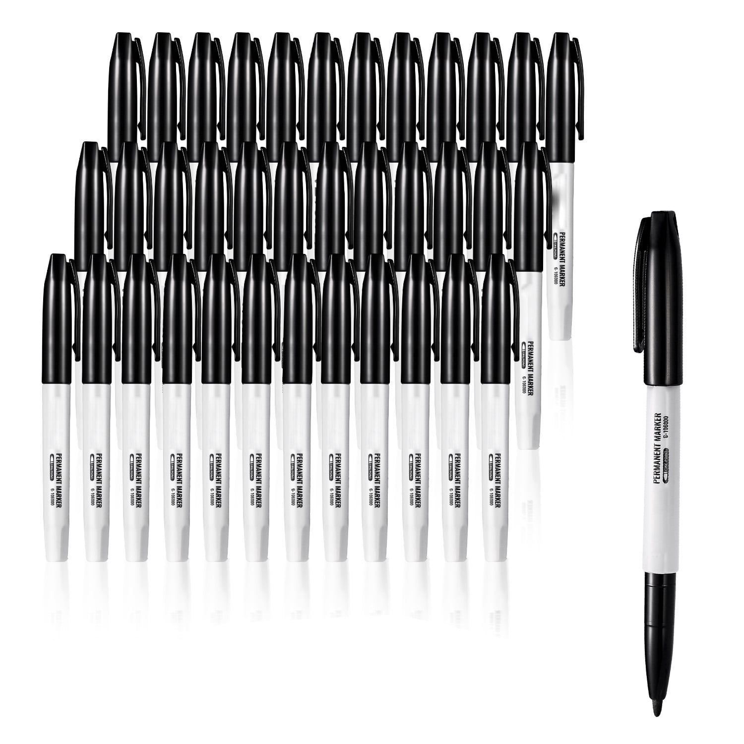 KFFKFF Enduring Ink Pens, Set of 36 Black Markers, Swift to Dry ...