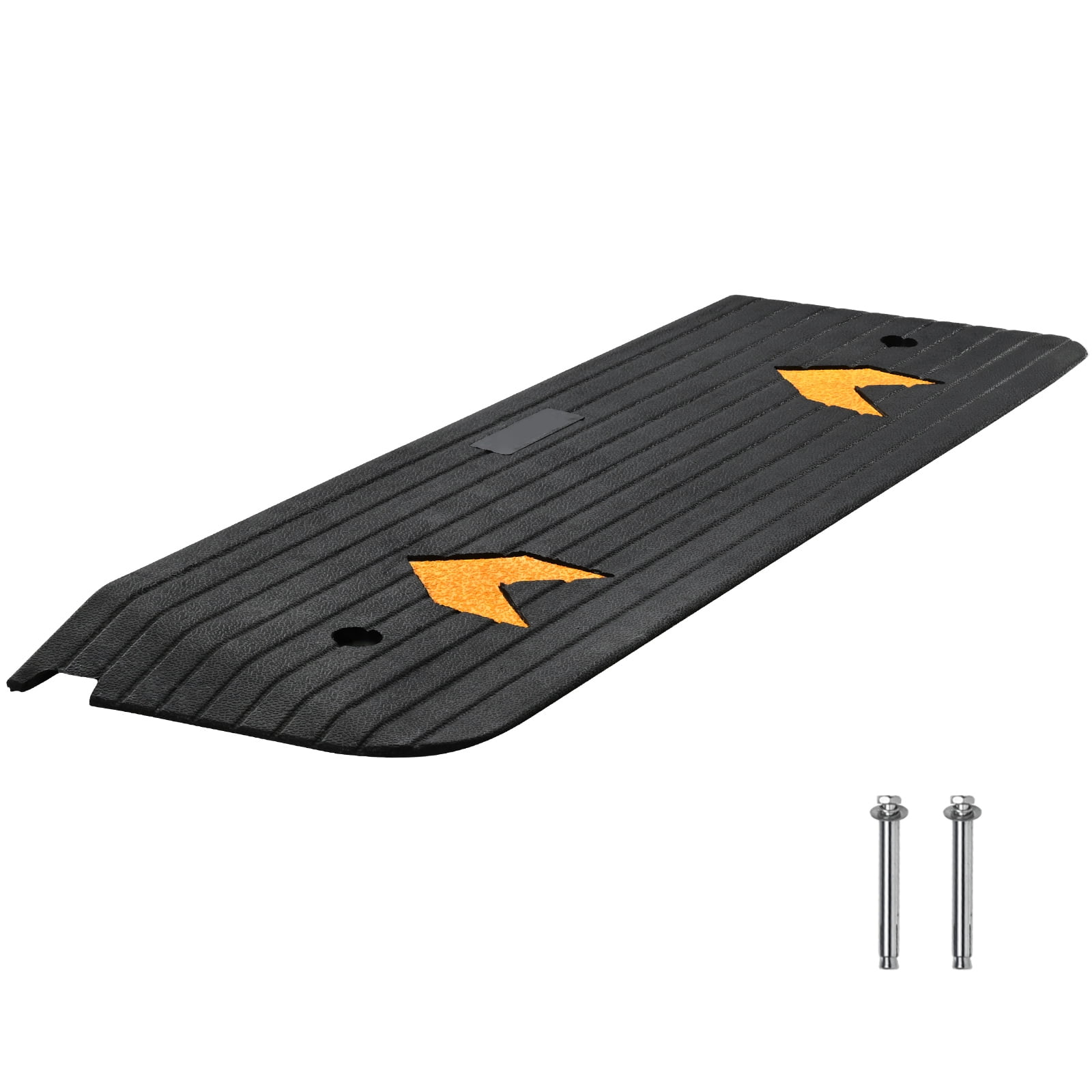 KFFKFF Enhanced Rubber Incline Ramp, 1" Elevation for Wheelchair Access ...