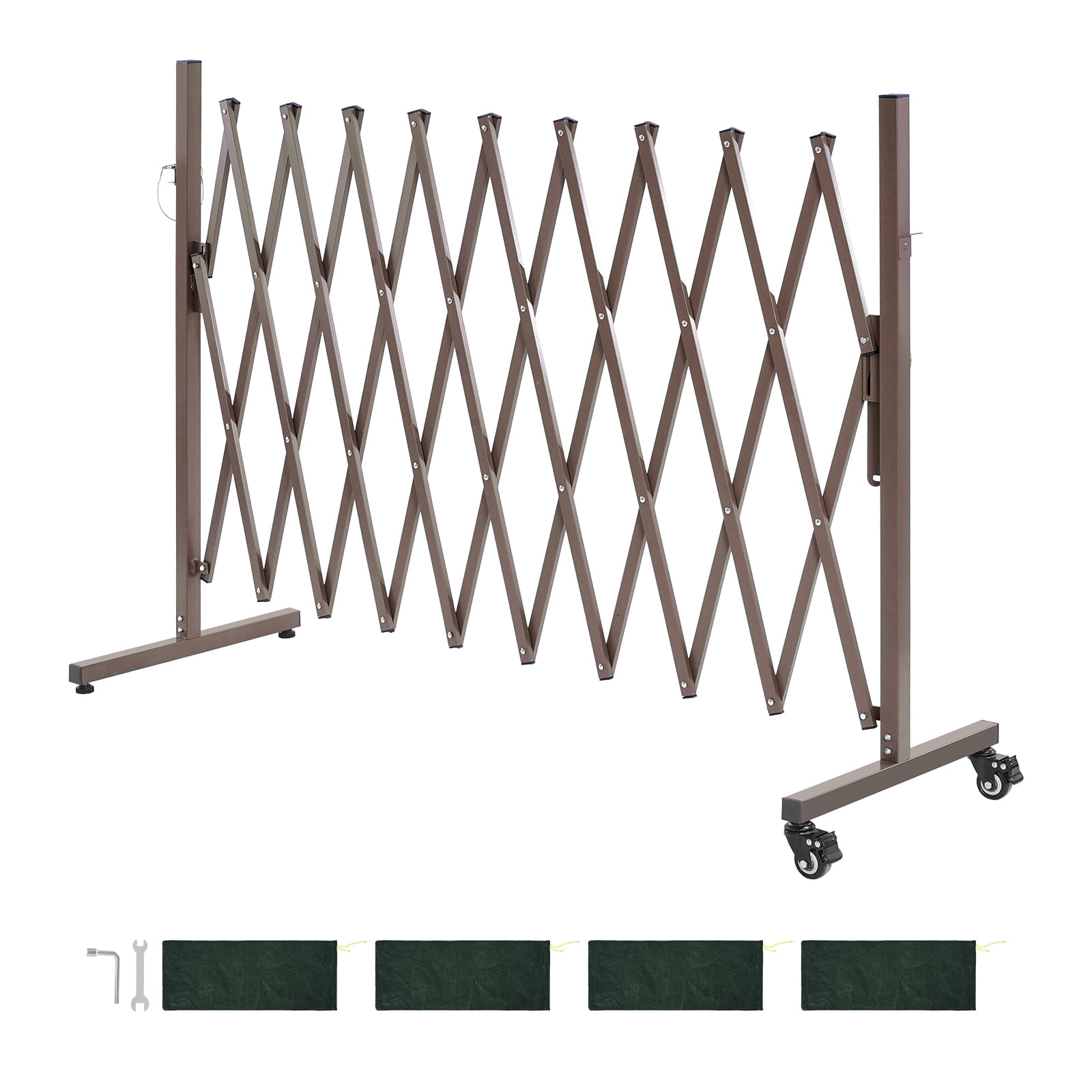 KFFKFF Expandable Barricade, 10FT Adjustable Safety Barrier, Mobile ...