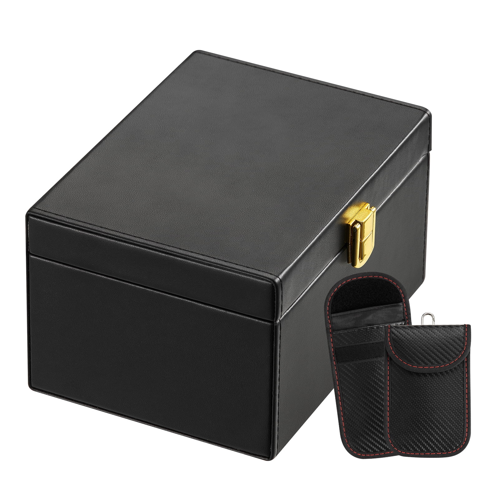 KFFKFF Faraday Container, Synthetic Leather, Signal Interruption Case ...