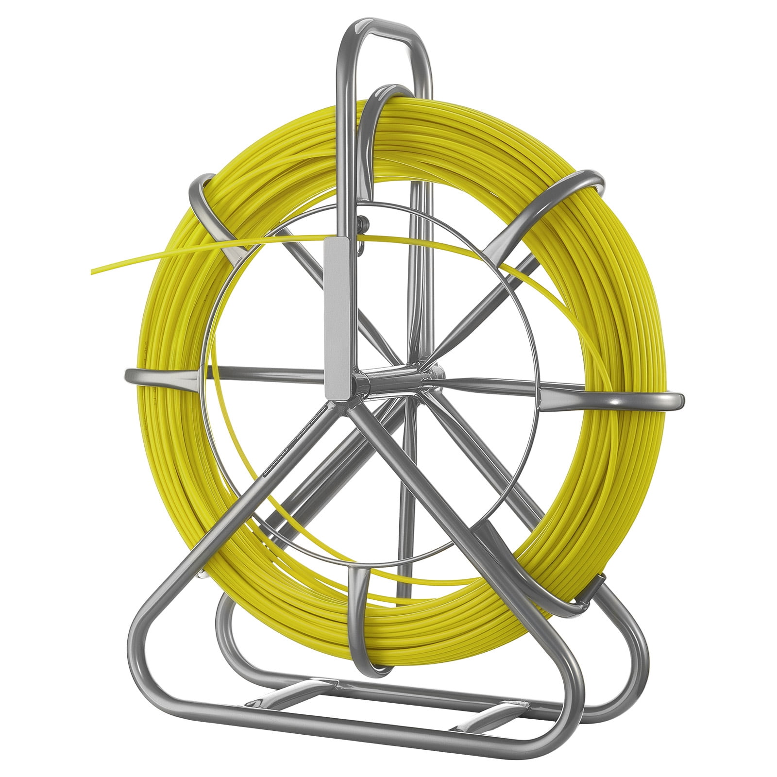 KFFKFF Fiberglass Fish Tape, 328FT 6.3MM, Wire Puller with Stand, 1/4 ...