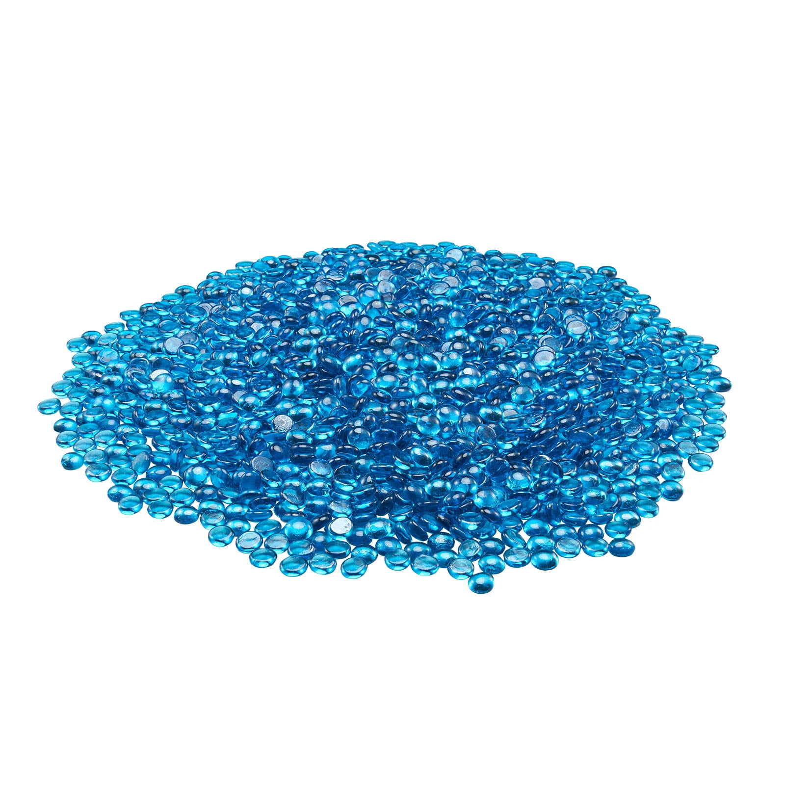 KFFKFF Fire Glass, 10 lbs / 4.5 kg Heat-Resistant Fireplace Stones, 3/4 ...