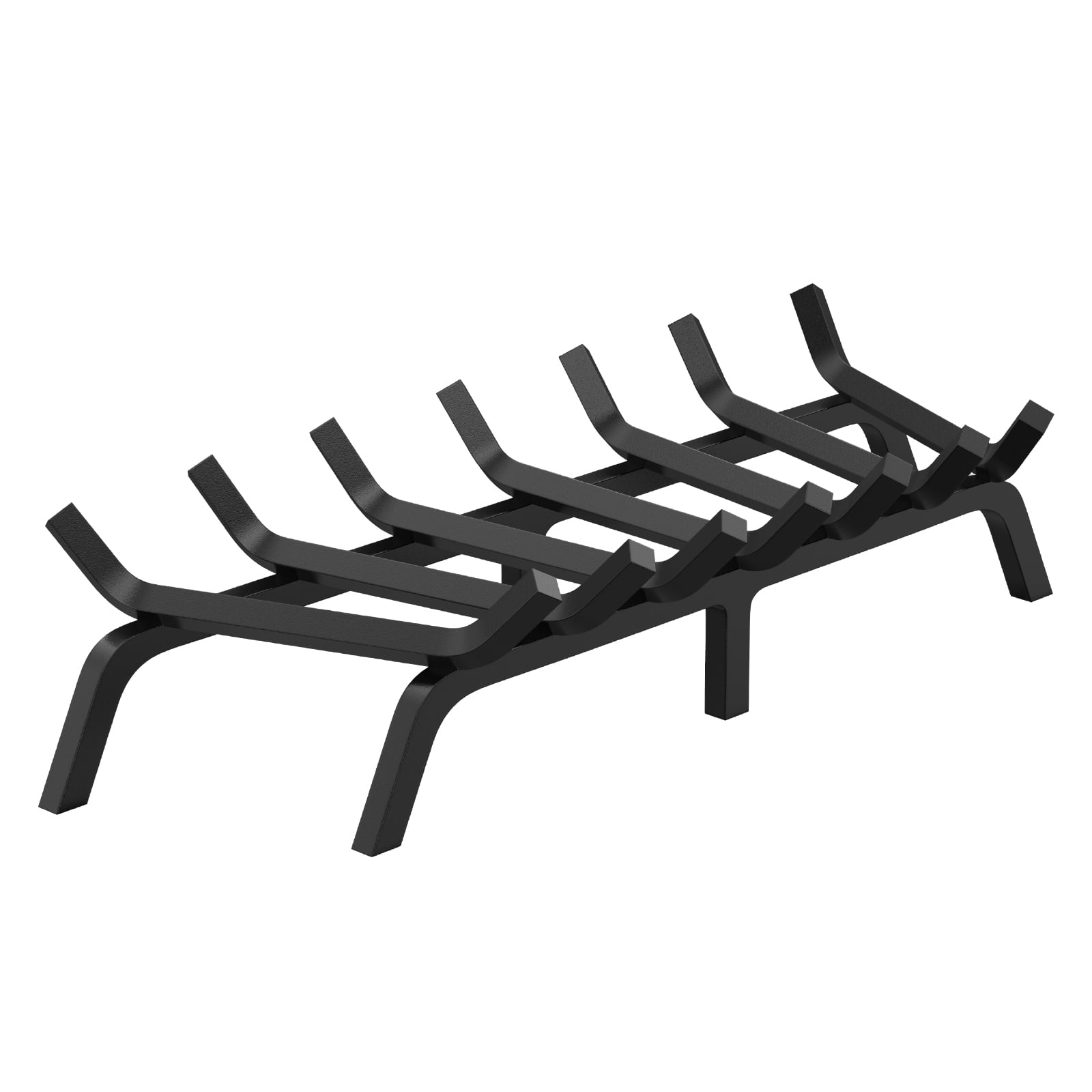 KFFKFF Fireplace Log Rack, 30 inch Durable Grate with Six Supporting ...