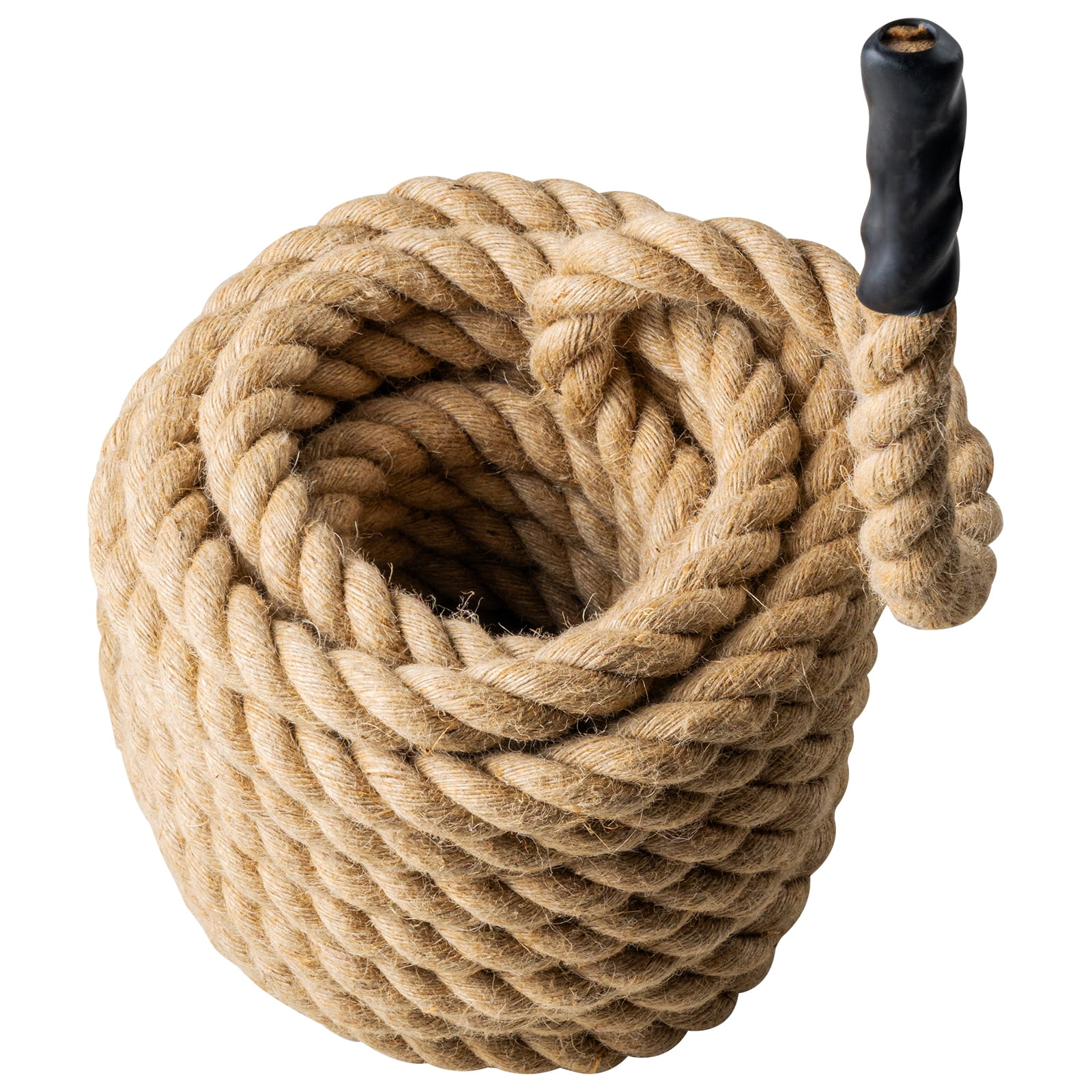 KFFKFF Fitness Climbing Rope, 1-inch Thick, 50 ft Long, Exercise Rope ...