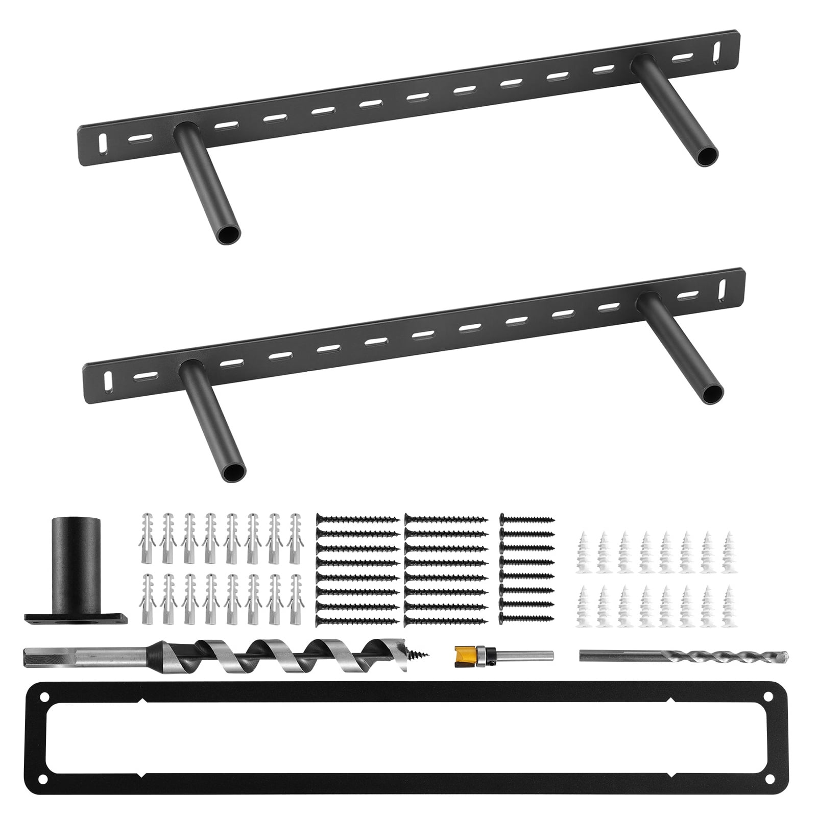 KFFKFF Floating Shelf Brackets, 2-Pack, 150 lbs/68 kg Load Capacity ...