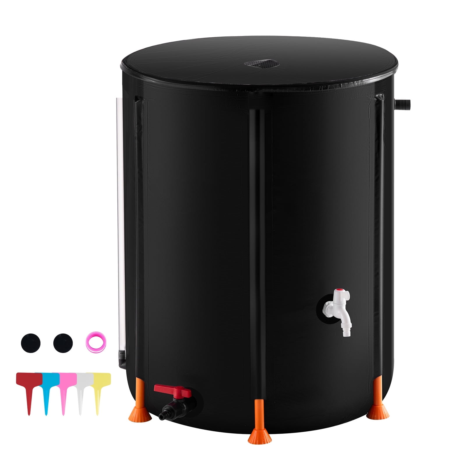 KFFKFF Foldable Water Barrel, 100 Gallon/380 L, 1000D PVC Collapsible ...