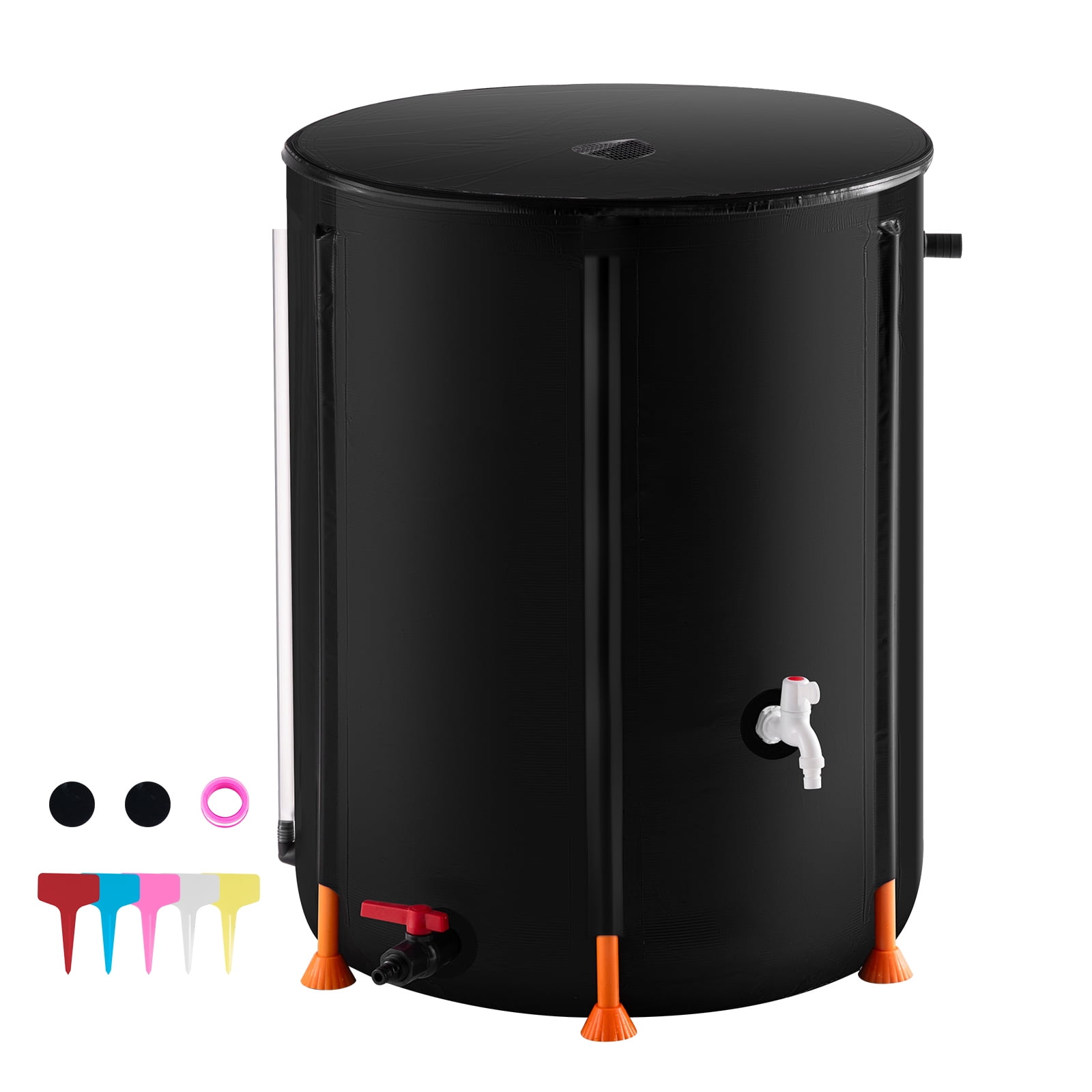 KFFKFF Foldable Water Barrel, 66 Gal/250 L, Portable Rainwater ...