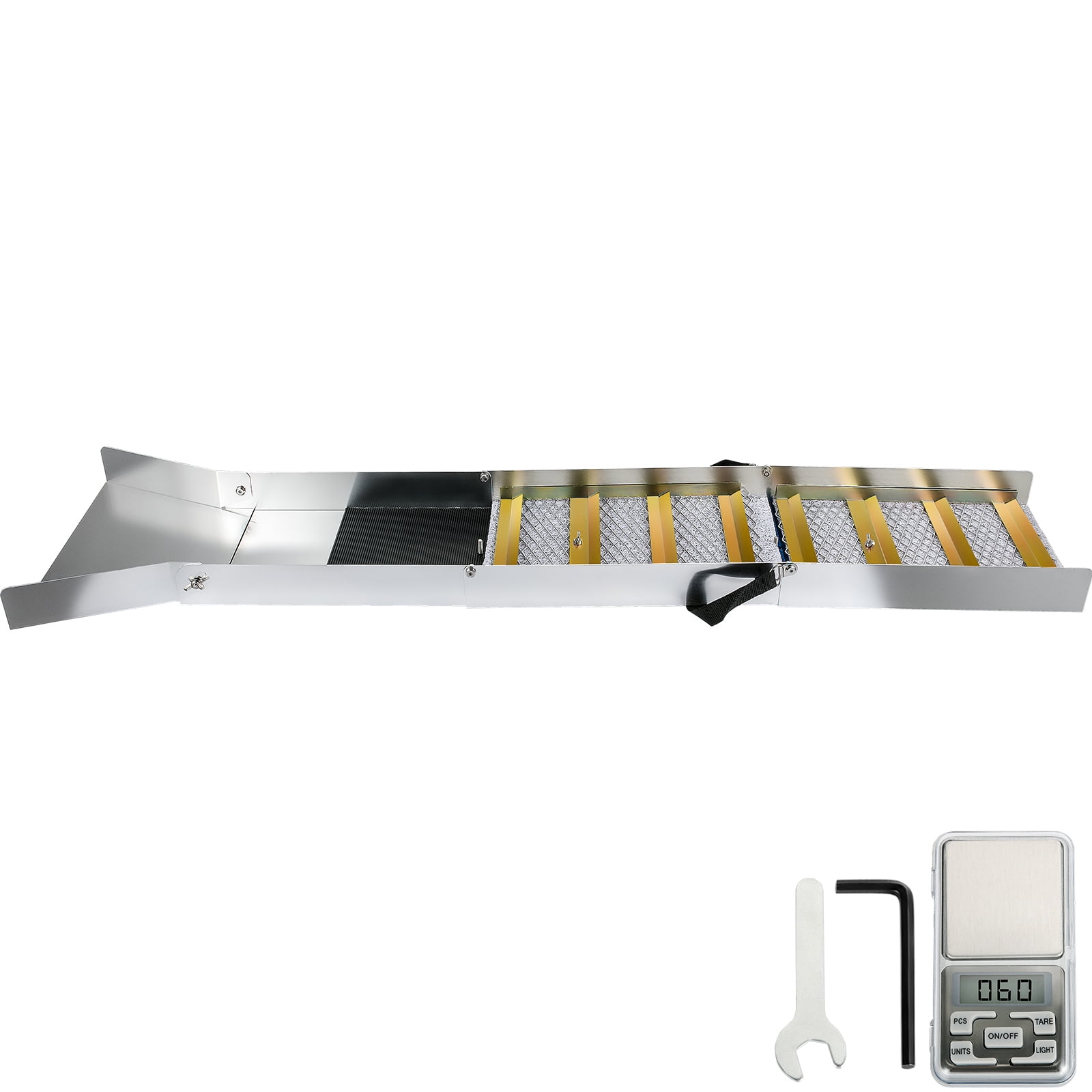 KFFKFF Folding Aluminum Alloy Sluice Box, Compact 50" Sluice Boxes for ...