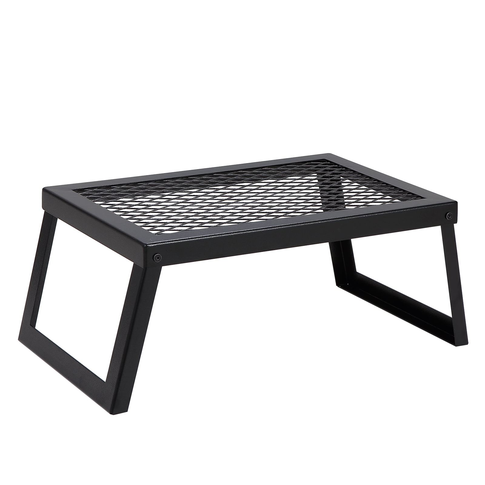 KFFKFF Folding Campfire Grill, Heavy Duty Steel Mesh Grate, 18"x 12 ...