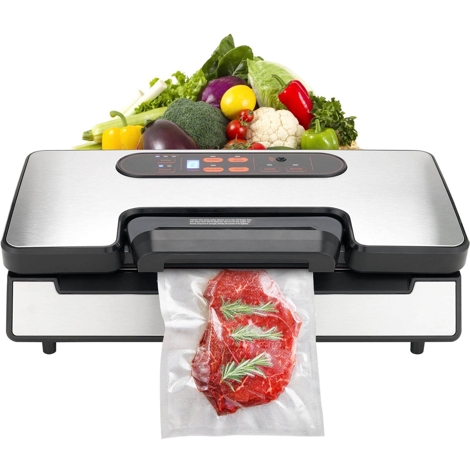 KFFKFF Food Preservation System, 90Kpa 130W Robust Dual Pump and Dual ...