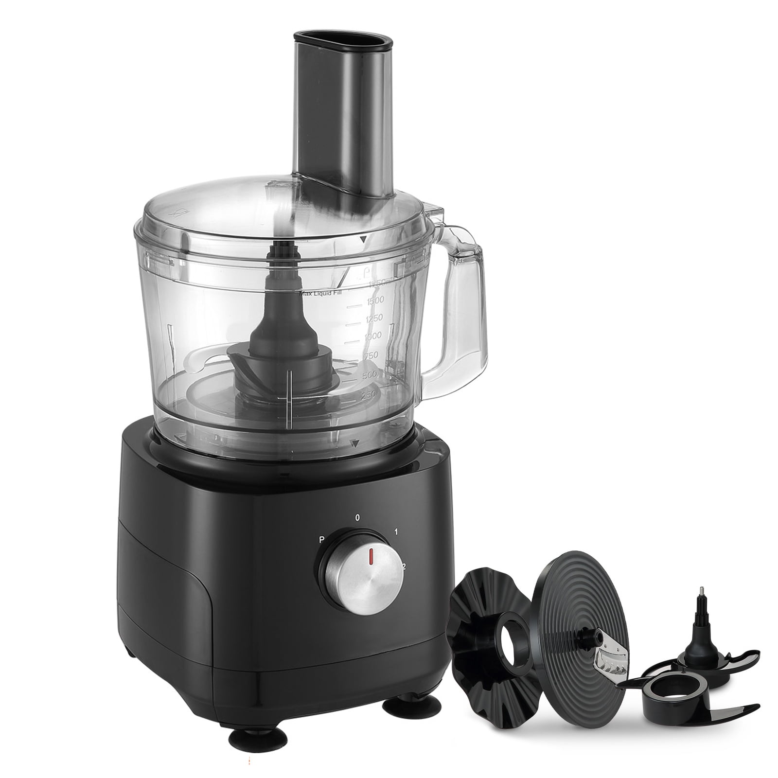 KFFKFF Food Processor Vegetable Chopper for Shredding Slicing Kneading ...