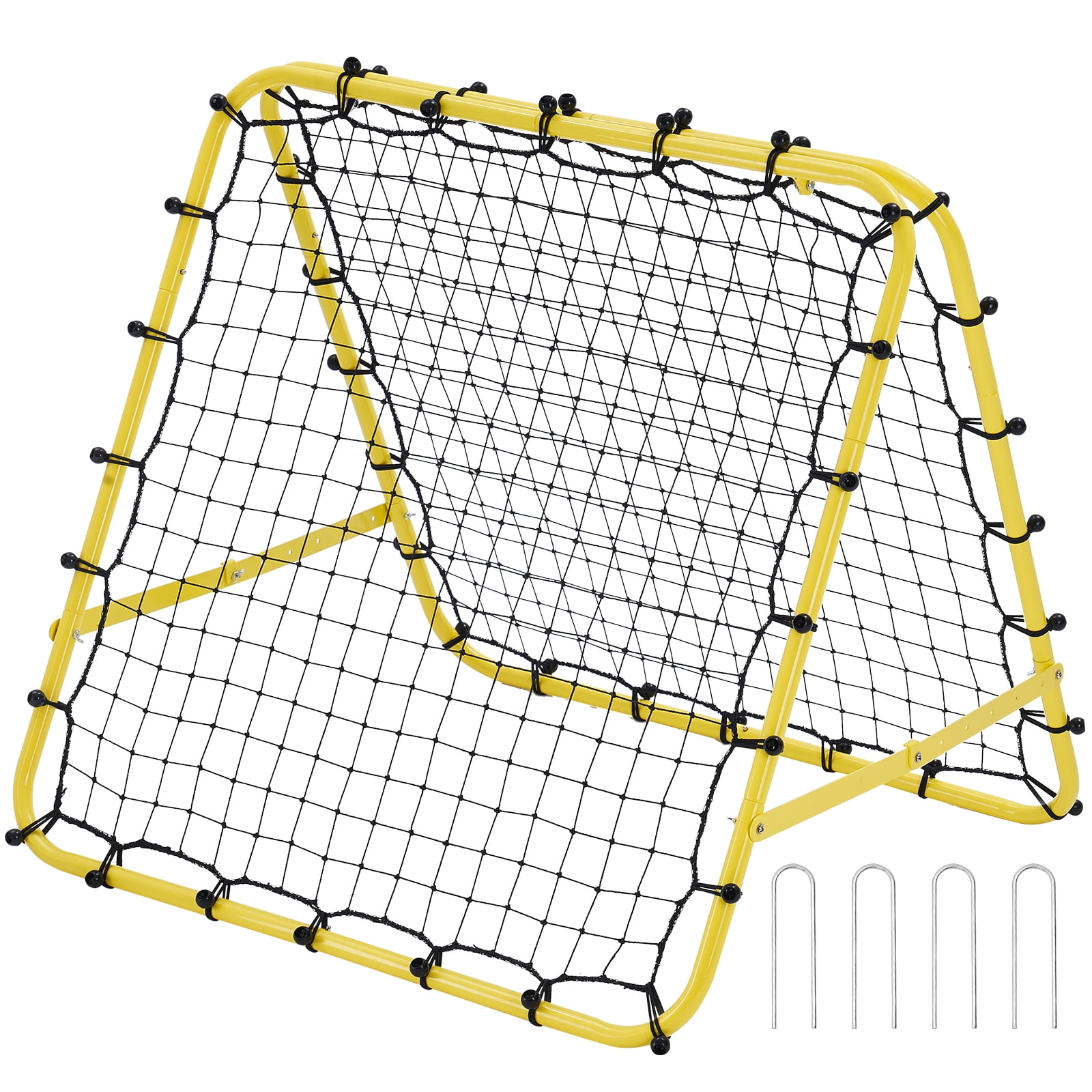KFFKFF Football Bounce Back Net, 40"x35"x37" Compact Soccer Training ...