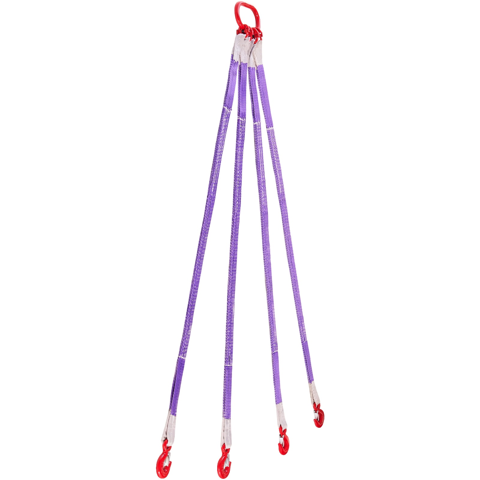 KFFKFF Four-Leg Polyester Lifting Sling with Hooks, 6600LB Capacity ...