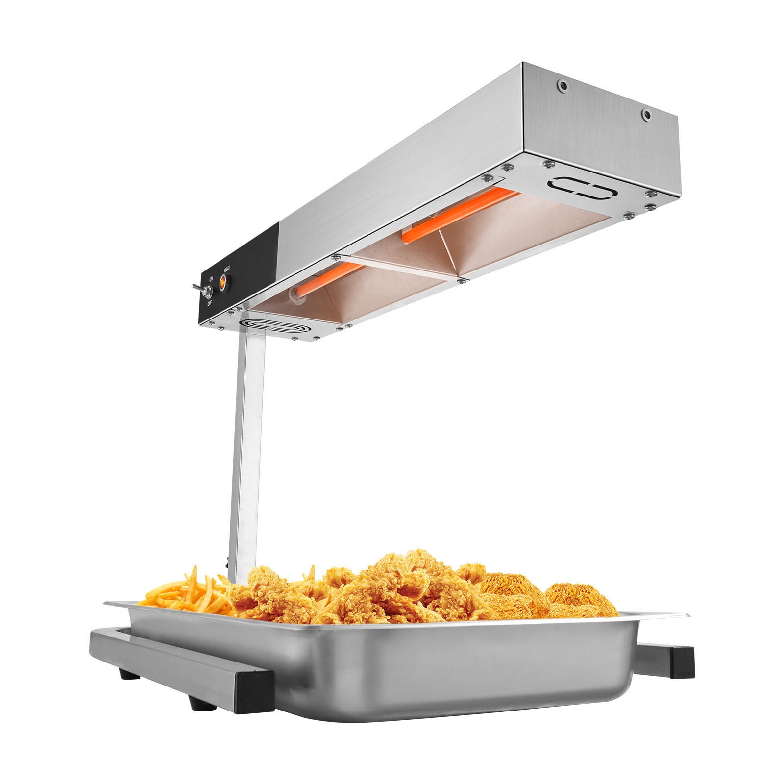 KFFKFF French Fry Heater, 750W Food Heat Strip Lamp, Electric Stainless ...