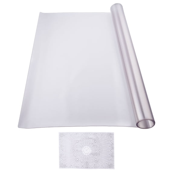 KFFKFF Frosted Desk Protector, 36x60 in, 1.5mm Thick, Rectangle, PVC ...