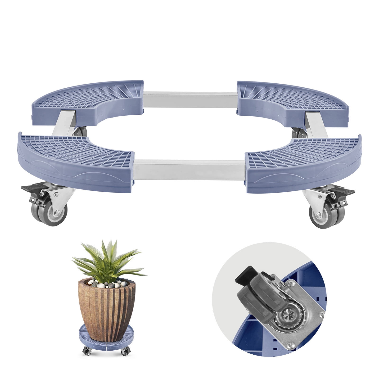 KFFKFF Garbage Bin Mover with Four Secure Casters, Supports up to ...