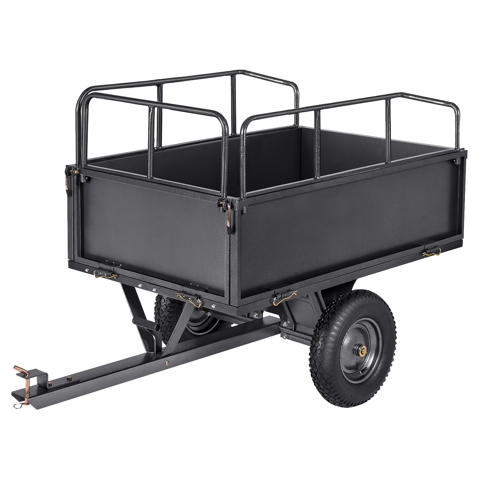 KFFKFF Garden Utility Trailer, 17 Cu. Ft & 600 lbs Capacity, ATV/UTV ...