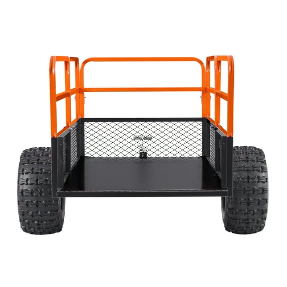 KFFKFF Garden Utility Trailer, 28 Cu. Ft. & 1800lbs Capacity, Tow ...
