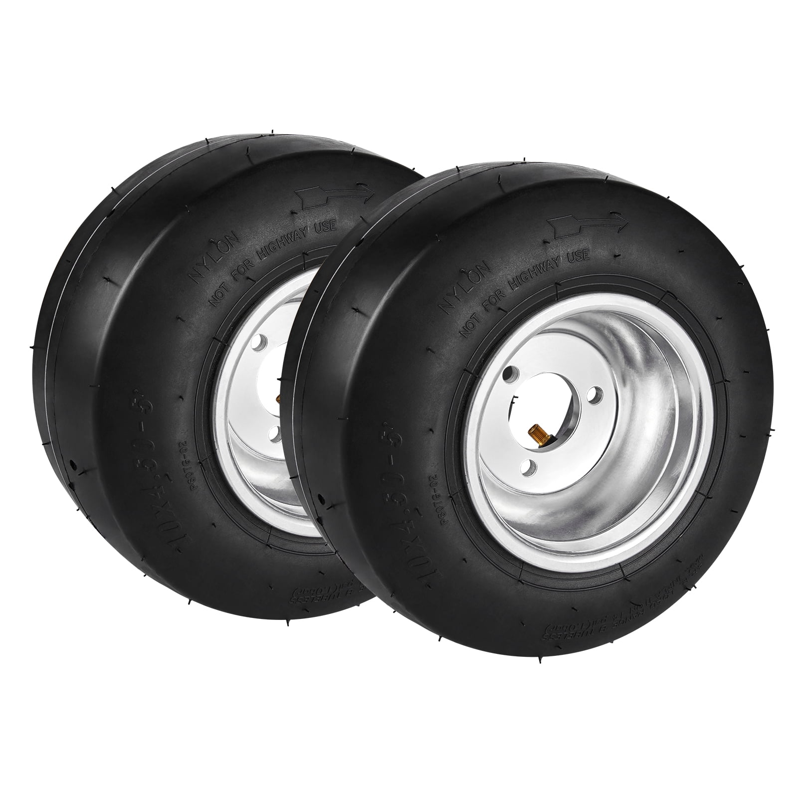 KFFKFF Go Kart Wheels and Tires - 10x4.5-5 Karting Wheels - Walmart.com