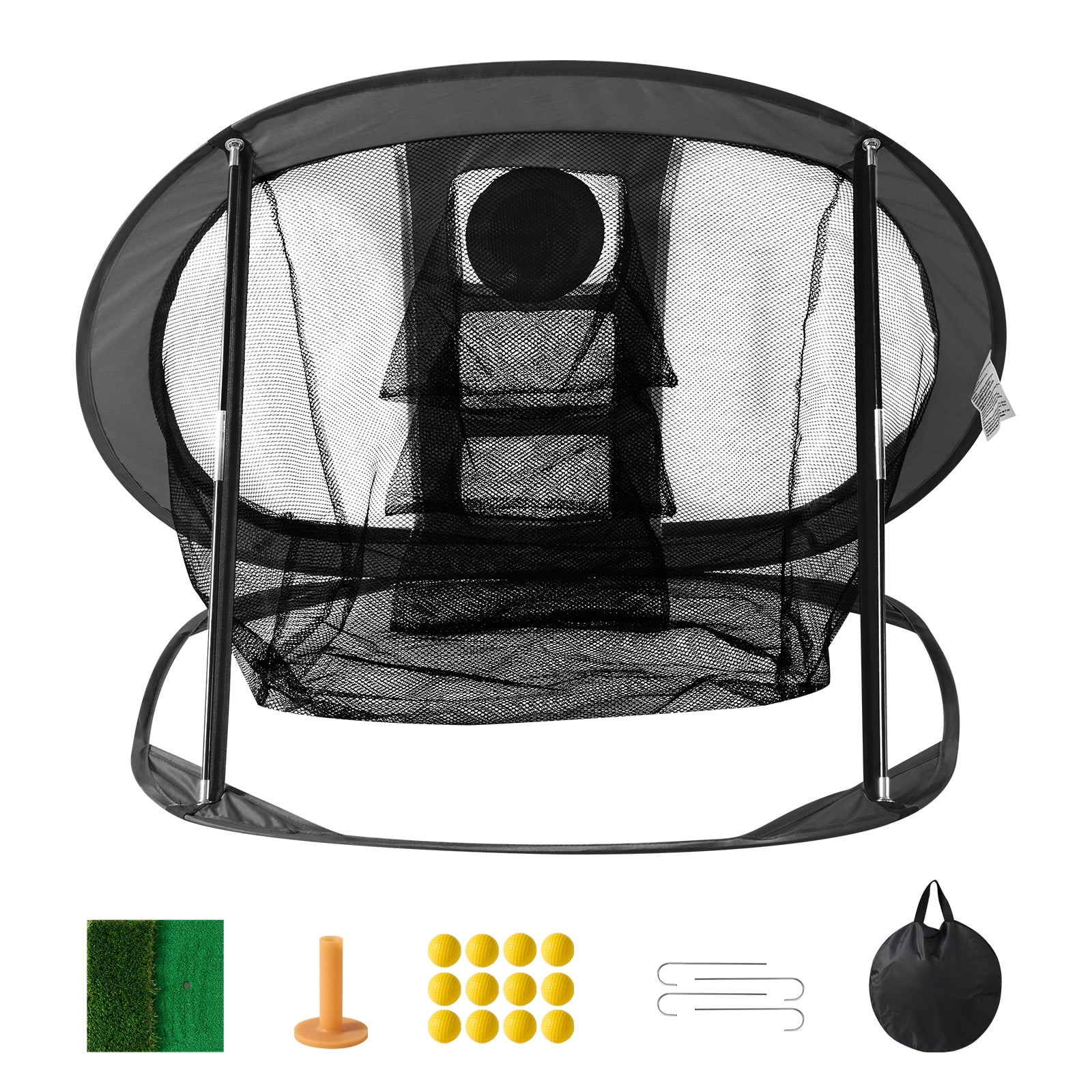 KFFKFF Golf Chip Training Net, Collapsible Golf Exercise Net, Handy ...