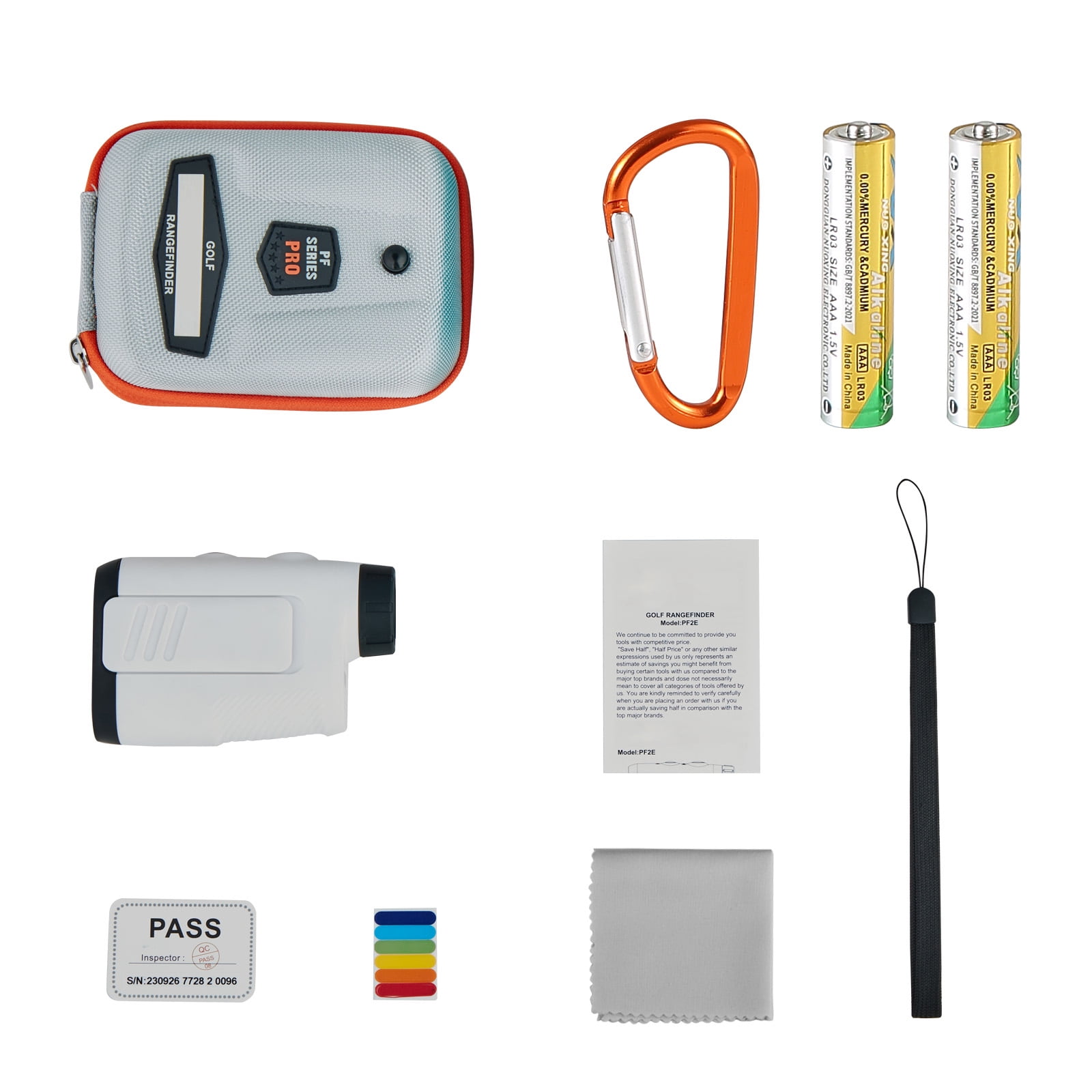 KFFKFF Golf Distance Meter, 650 Yd Laser Hunting/Golfing Range Finder ...