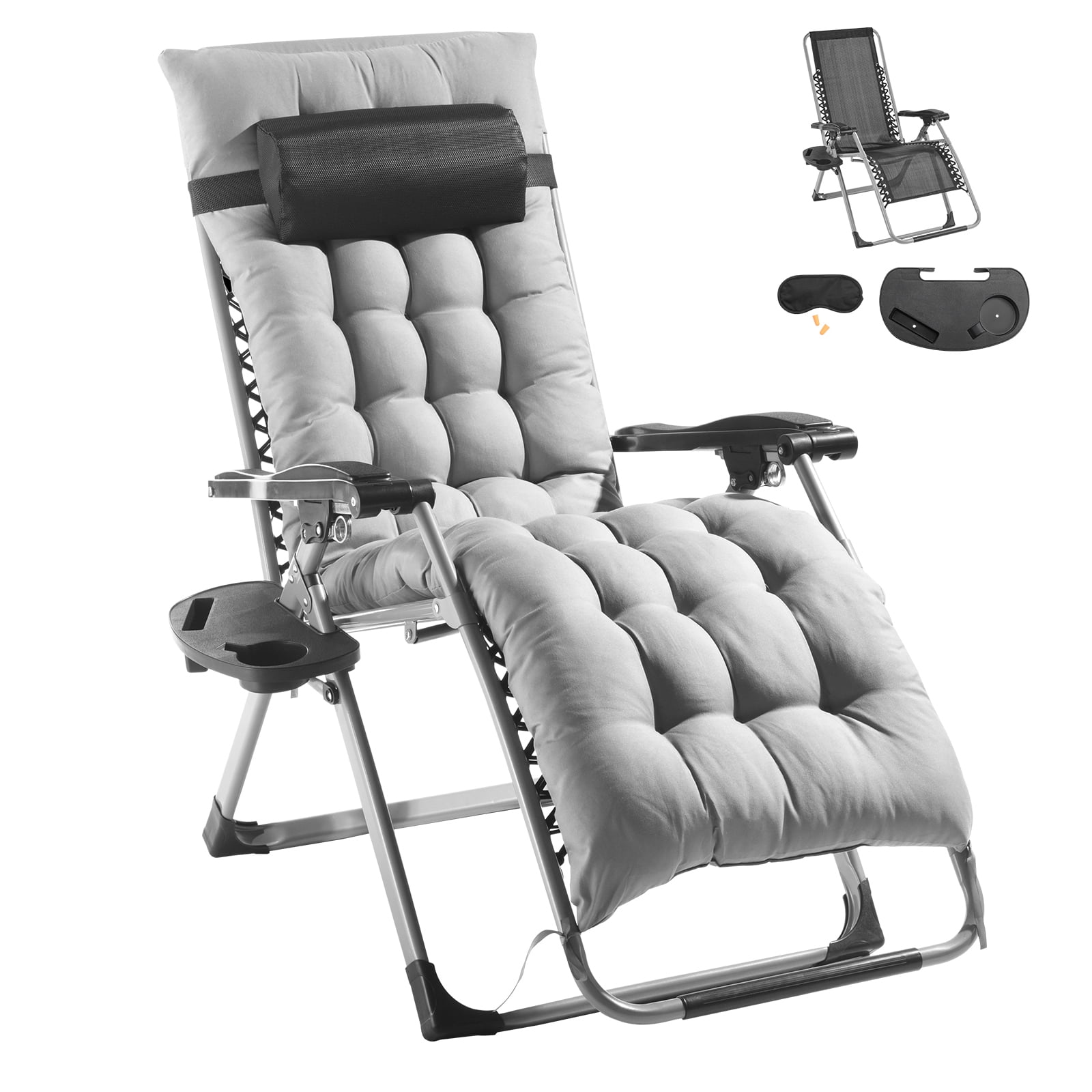 KFFKFF Gravity-Defying Chair, 26 inch Recliner for Both Indoor ...