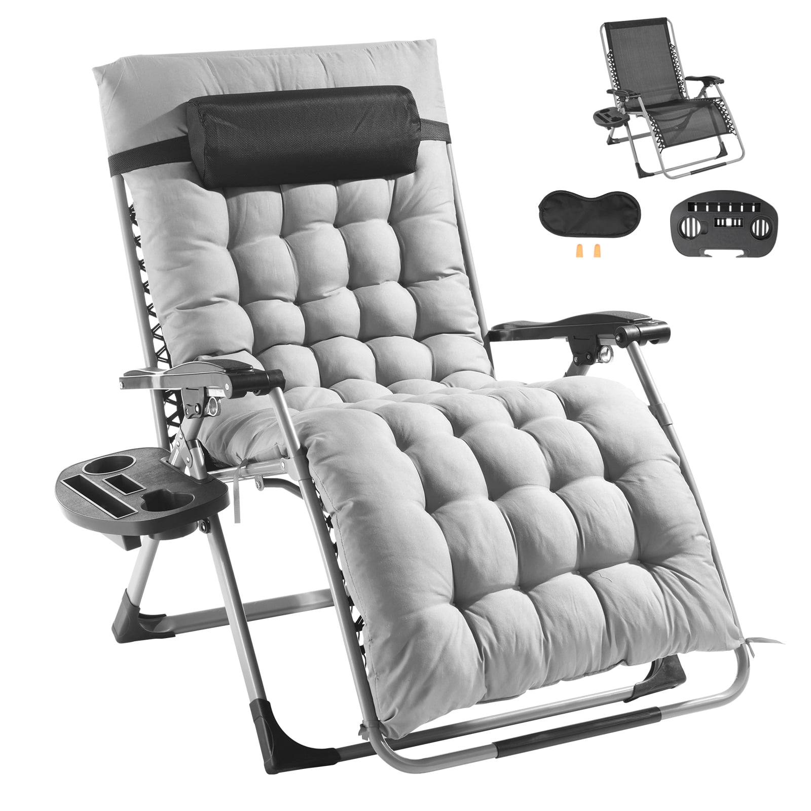 KFFKFF Gravity-Defying Chair, 33 inch Recliner for Both Indoor and ...