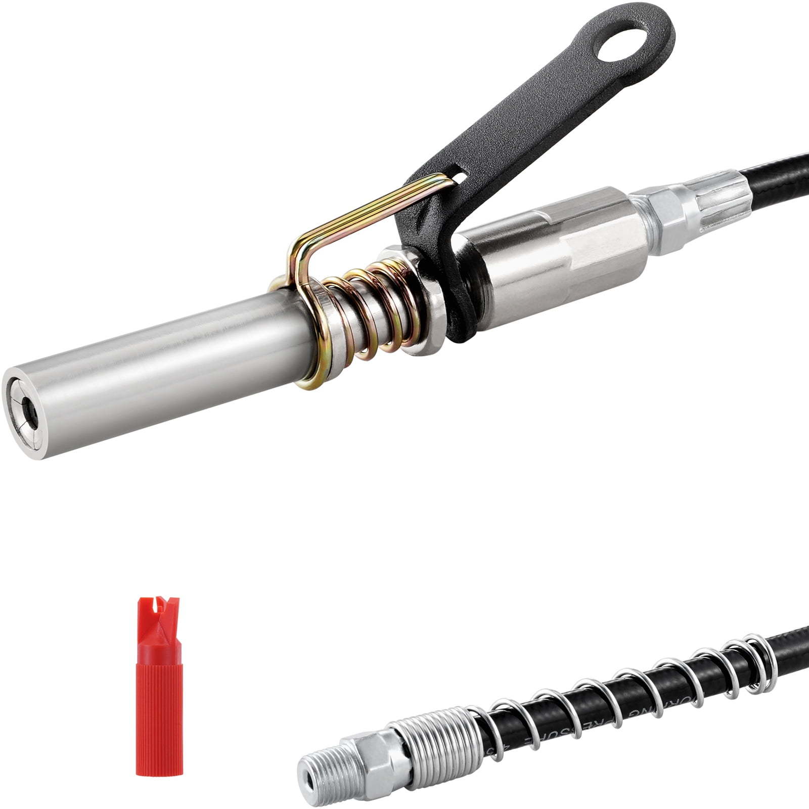 KFFKFF Grease Gun Connector, 10000 PSI Pressure, 6-Jaw Secure, Easy ...