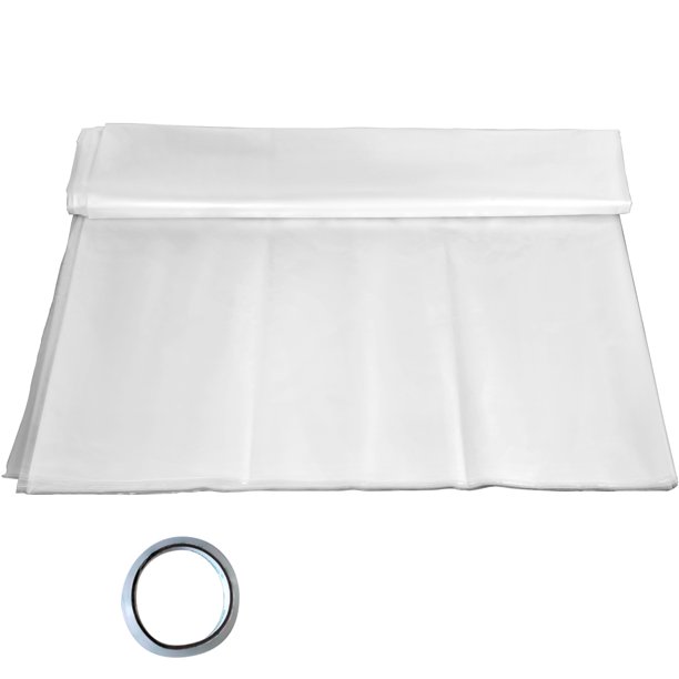 KFFKFF Greenhouse Covering 12 x 25 ft,6 Mil Thick Polyethylene ...