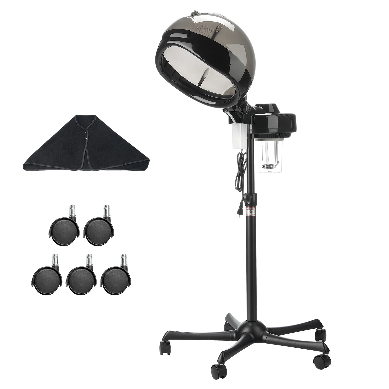 KFFKFF Hair Steamer with Two Functionalities, Hood Size of 11.81 inches, Stand with Variable ...