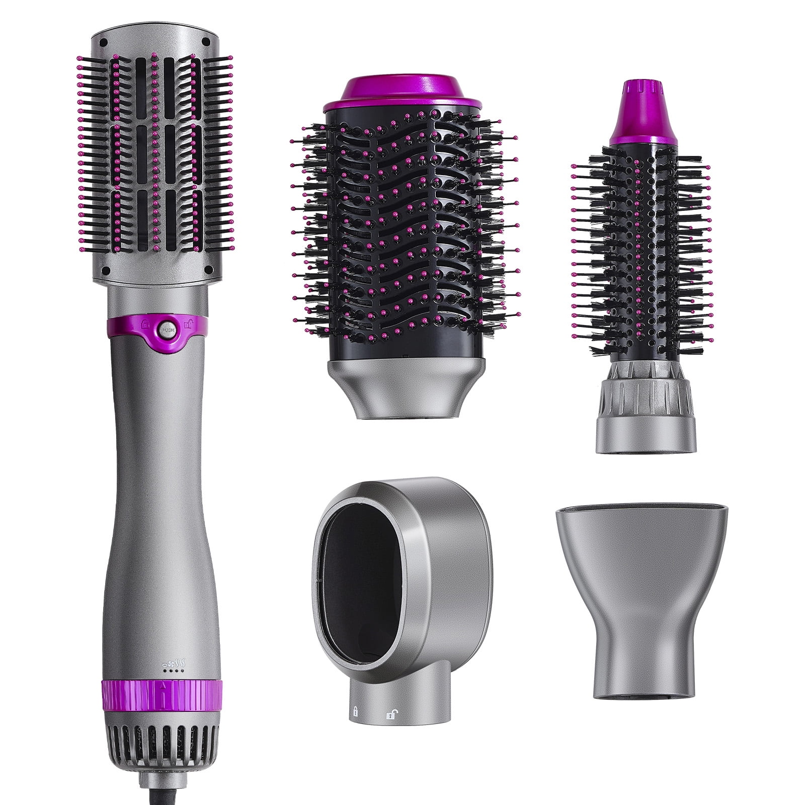 KFFKFF Hair Styling Device and Drying Brush, Quintuple Function Hair ...