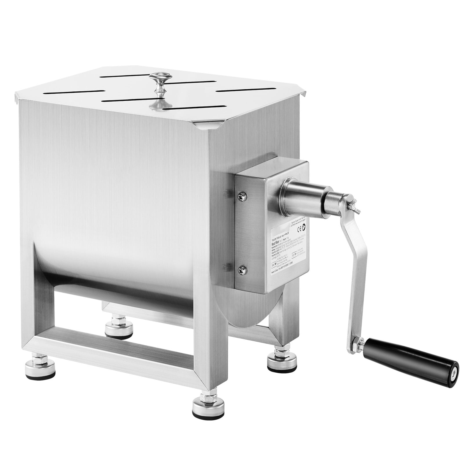 KFFKFF Hand-Operated Meat Blender, 15L Permanent Container Meat ...