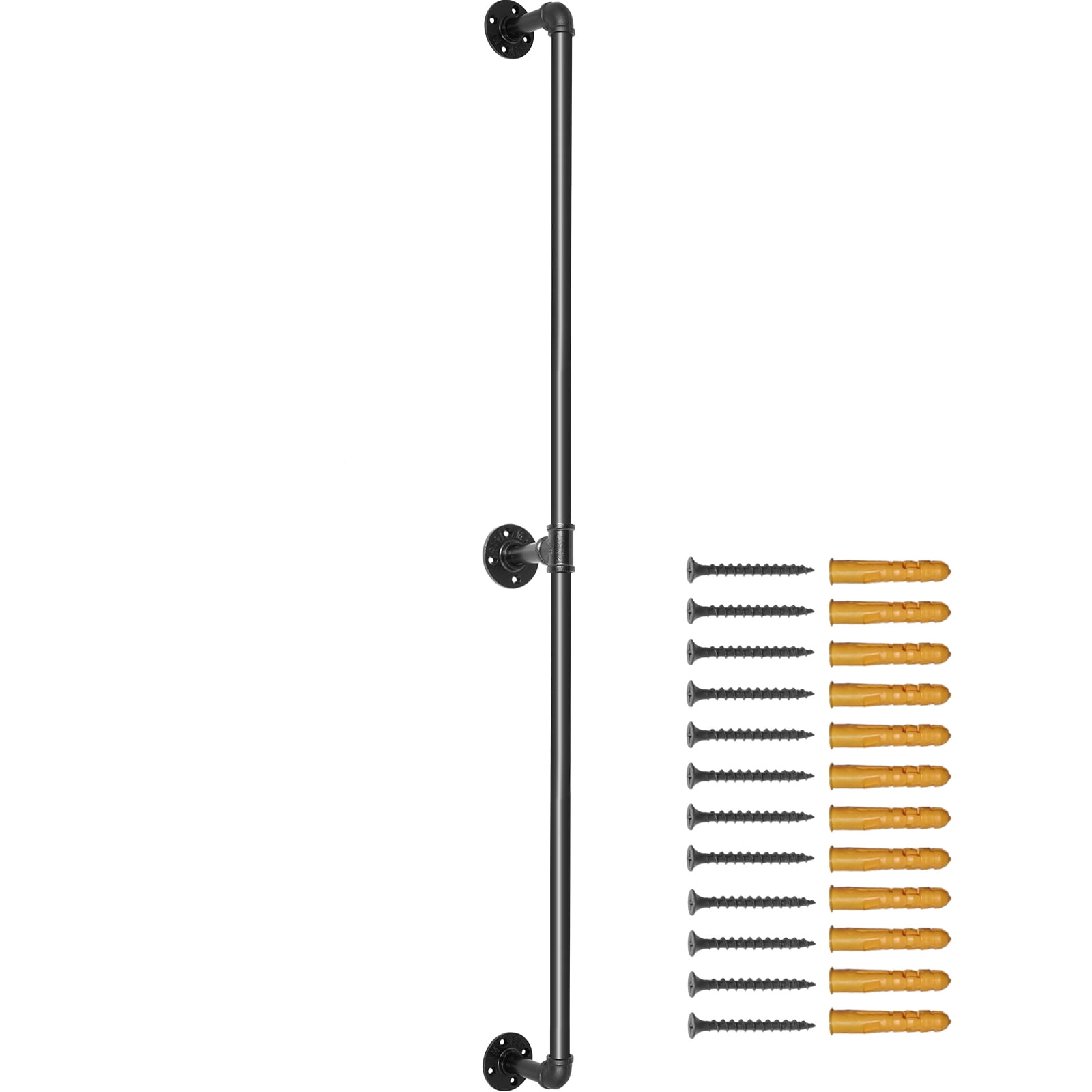 KFFKFF Handrail for Stairs, 4FT Carbon Steel Handrail, Supports up to ...