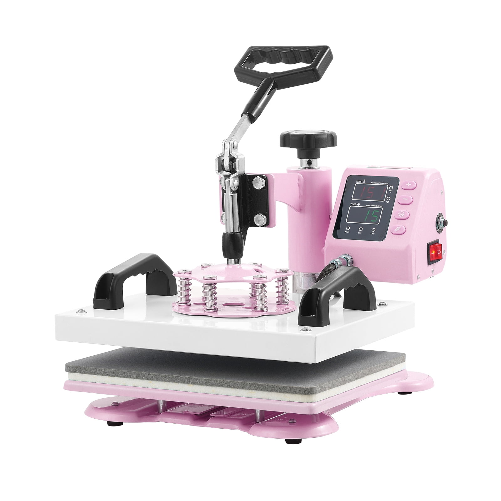 KFFKFF Heat Press, Compact 12 x 10inch, 360° Rotating T-Shirt Press ...