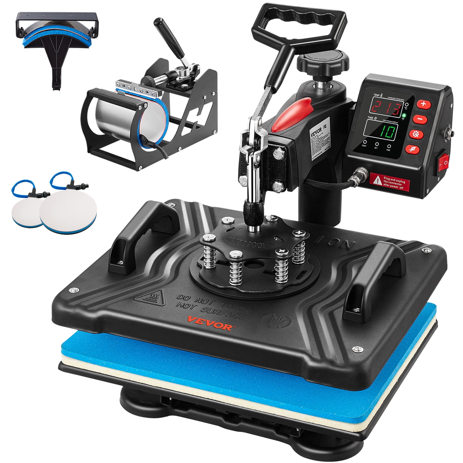 KFFKFF Heat Press, Multifunctional 5-in-1 Heat Press 12x15 Device ...