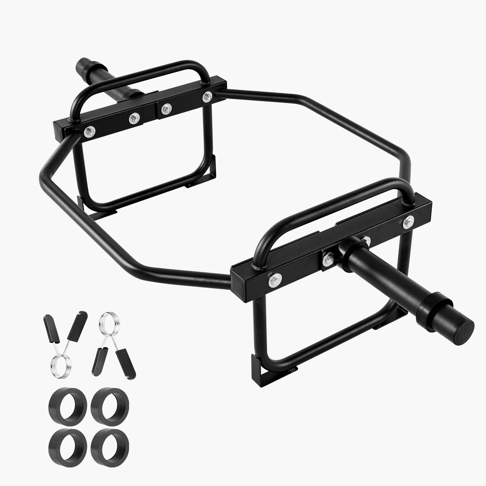 KFFKFF Hex Bar Trap Bar, 2-Inch Barbell for Weightlifting, 500 LBS Load ...