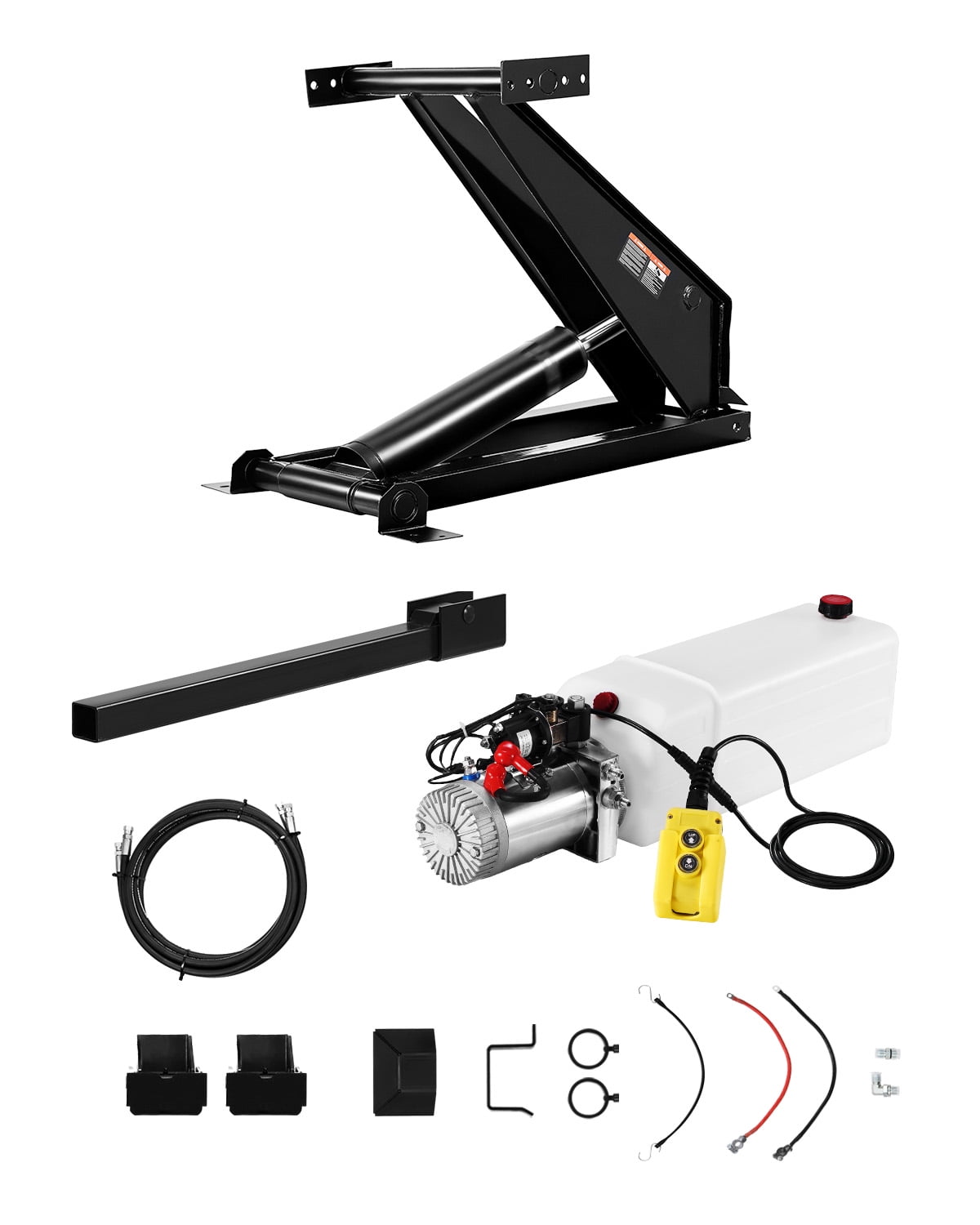 KFFKFF Hydraulic Dump Lift Kit, 22,000 lb/10 T Capacity Scissor Hoist ...
