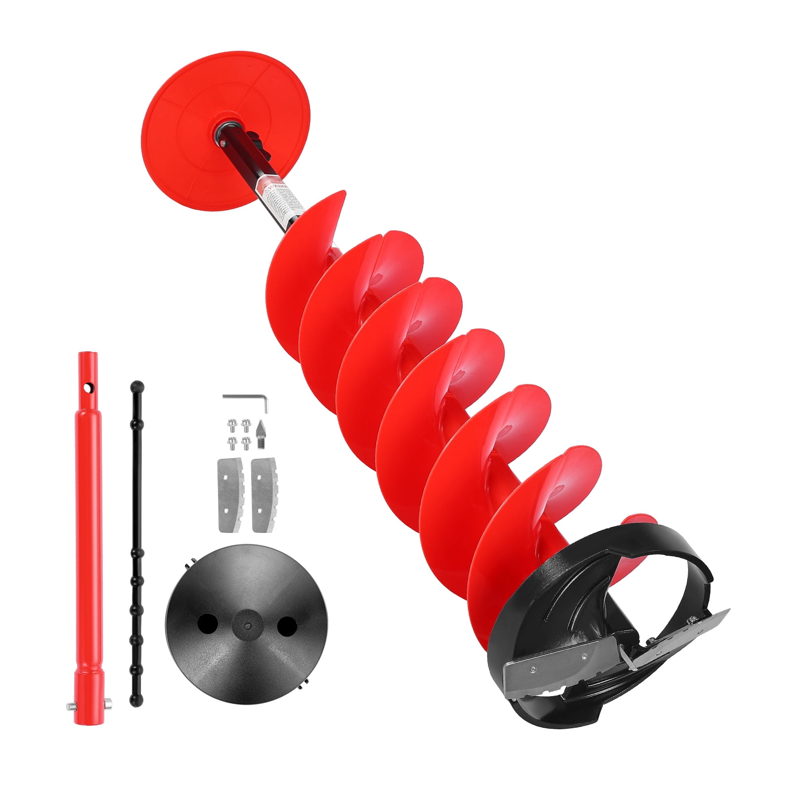 KFFKFF Ice Auger Drill Bit, 8in Diameter 39in Length, Cordless Nylon ...