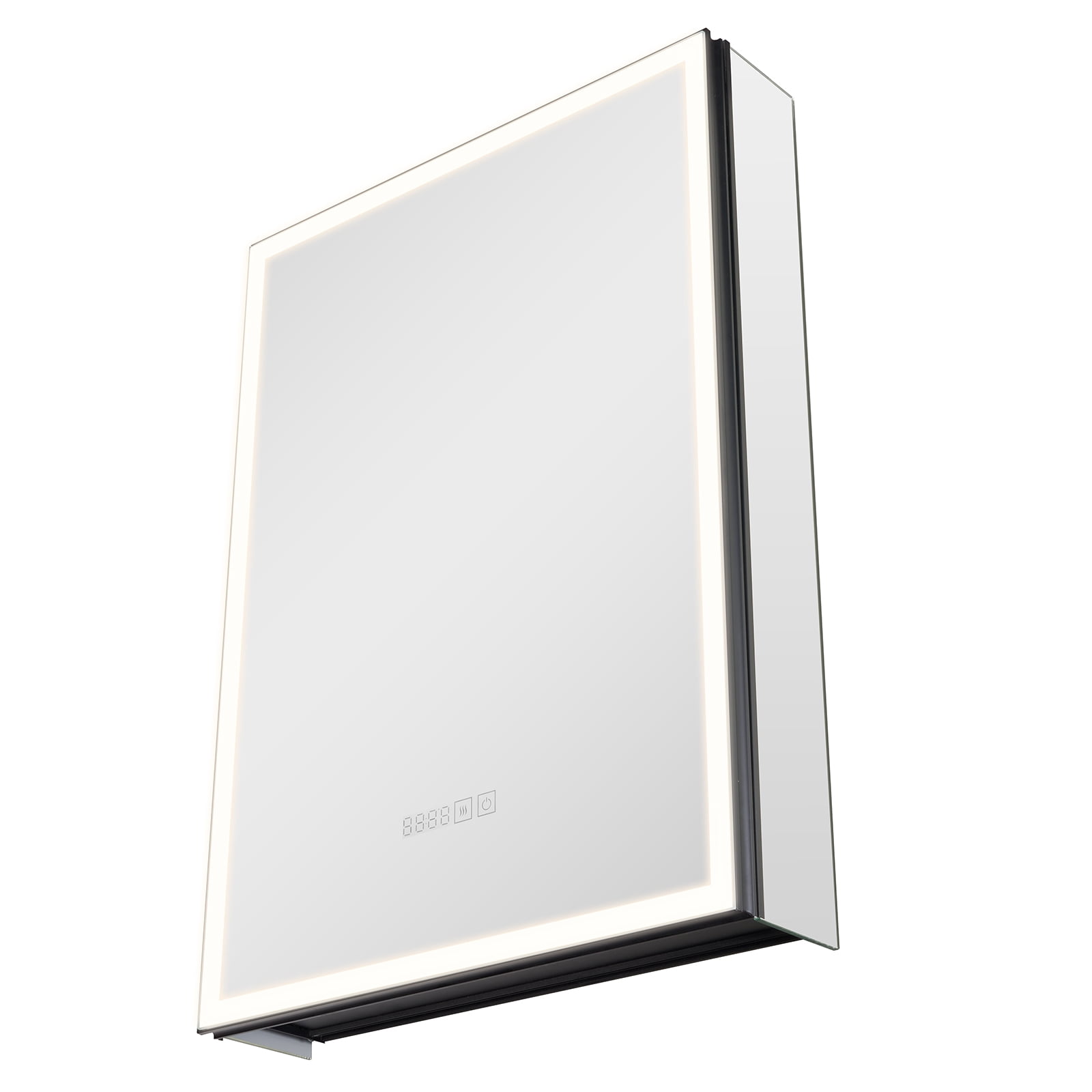 KFFKFF Illuminated Medicine Cabinet with Mirror, 20 x 28 in, Recessed ...