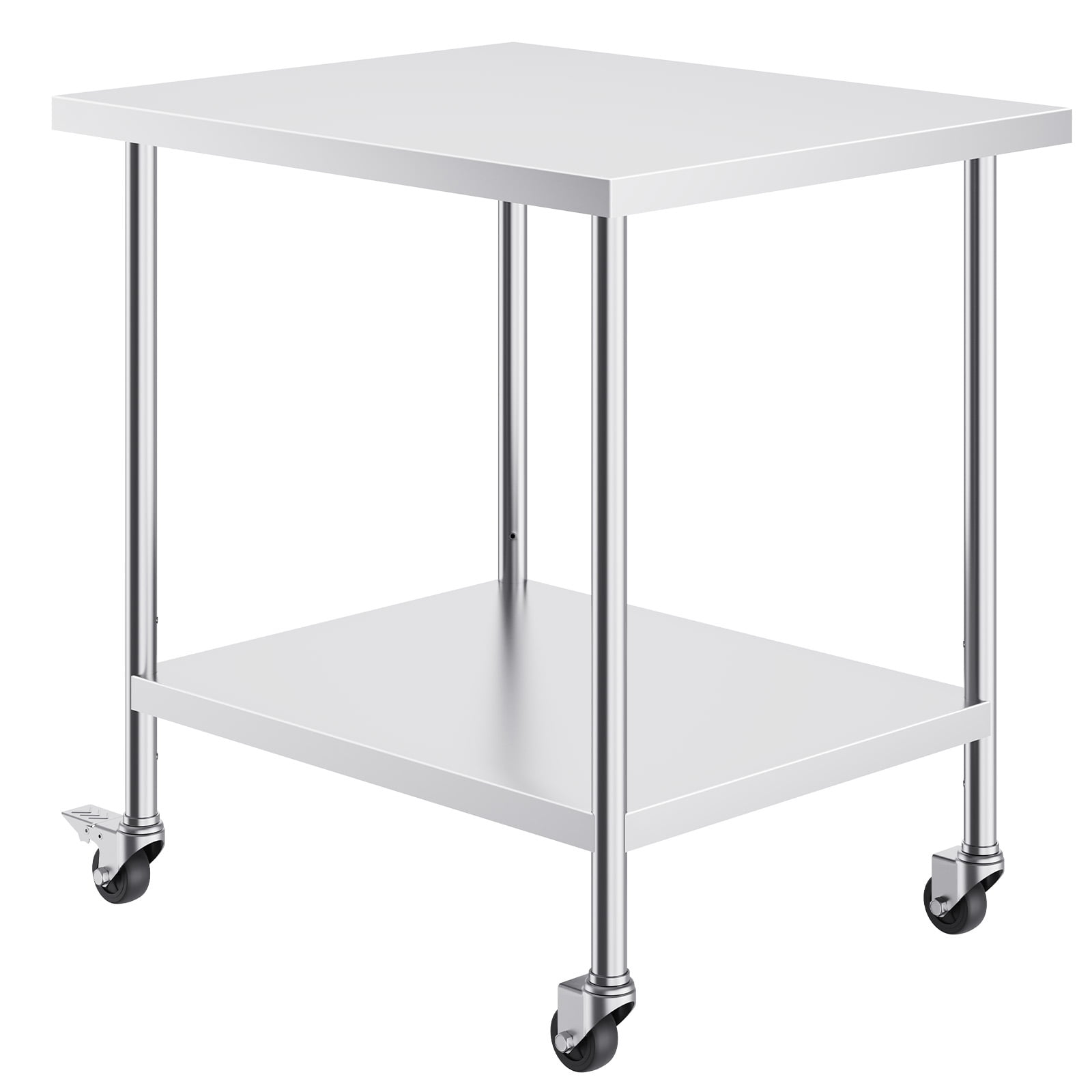 KFFKFF Industrial Grade Stainless Steel Work Table, 30" x 36" Kitchens ...