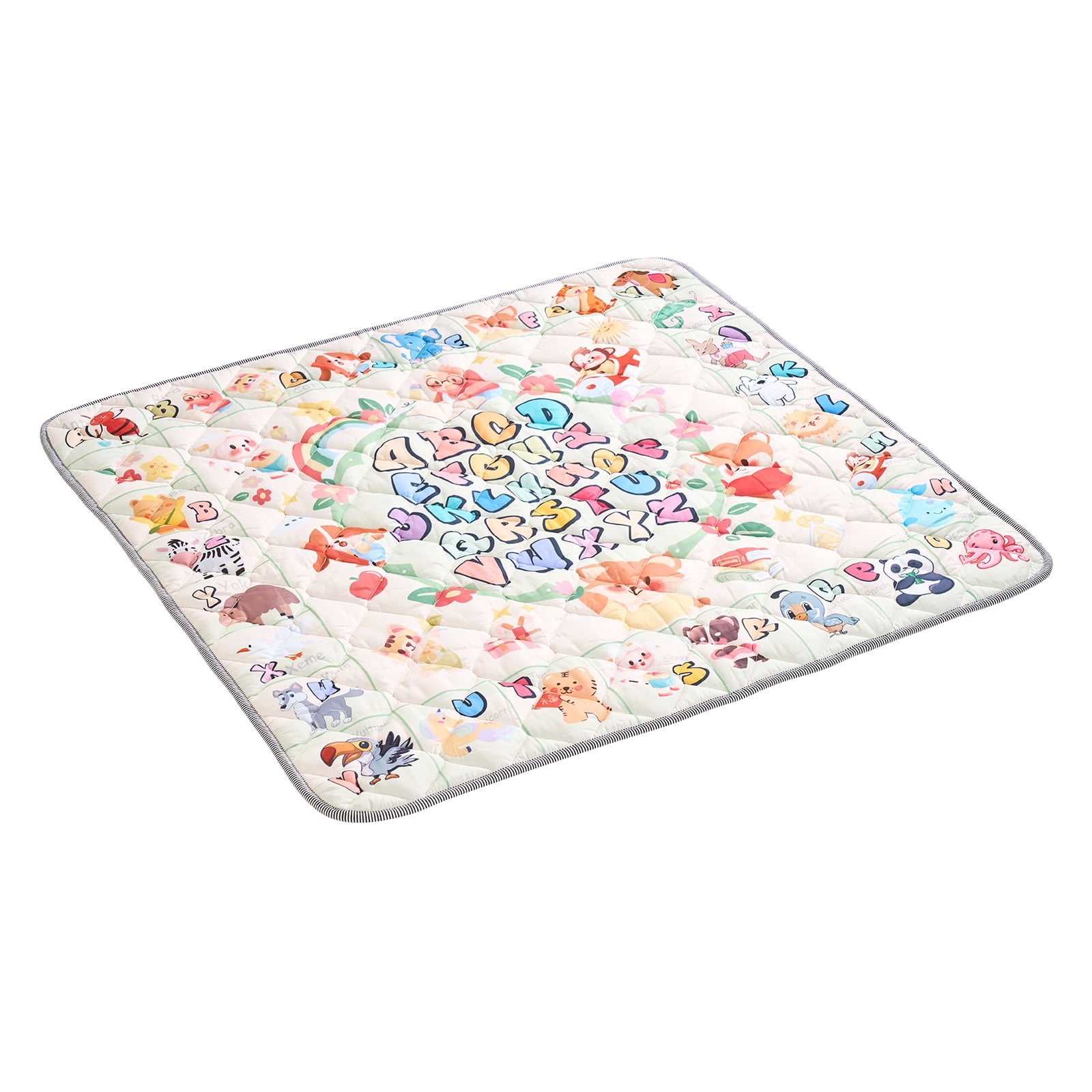 KFFKFF Infant Activity Mat, 50"x50" Soft, Thick, Non-Slip, Foldable ...