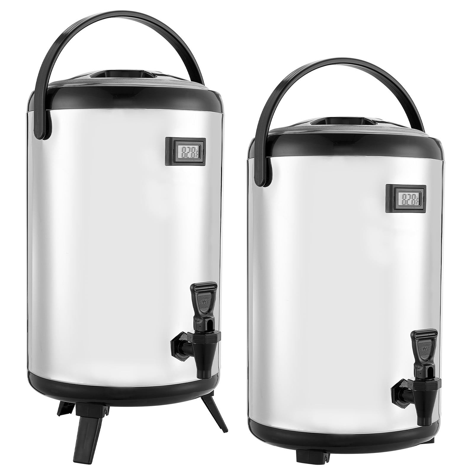 KFFKFF Insulated Beverage Dispenser, 3.2 Gal/12L Stainless Steel ...