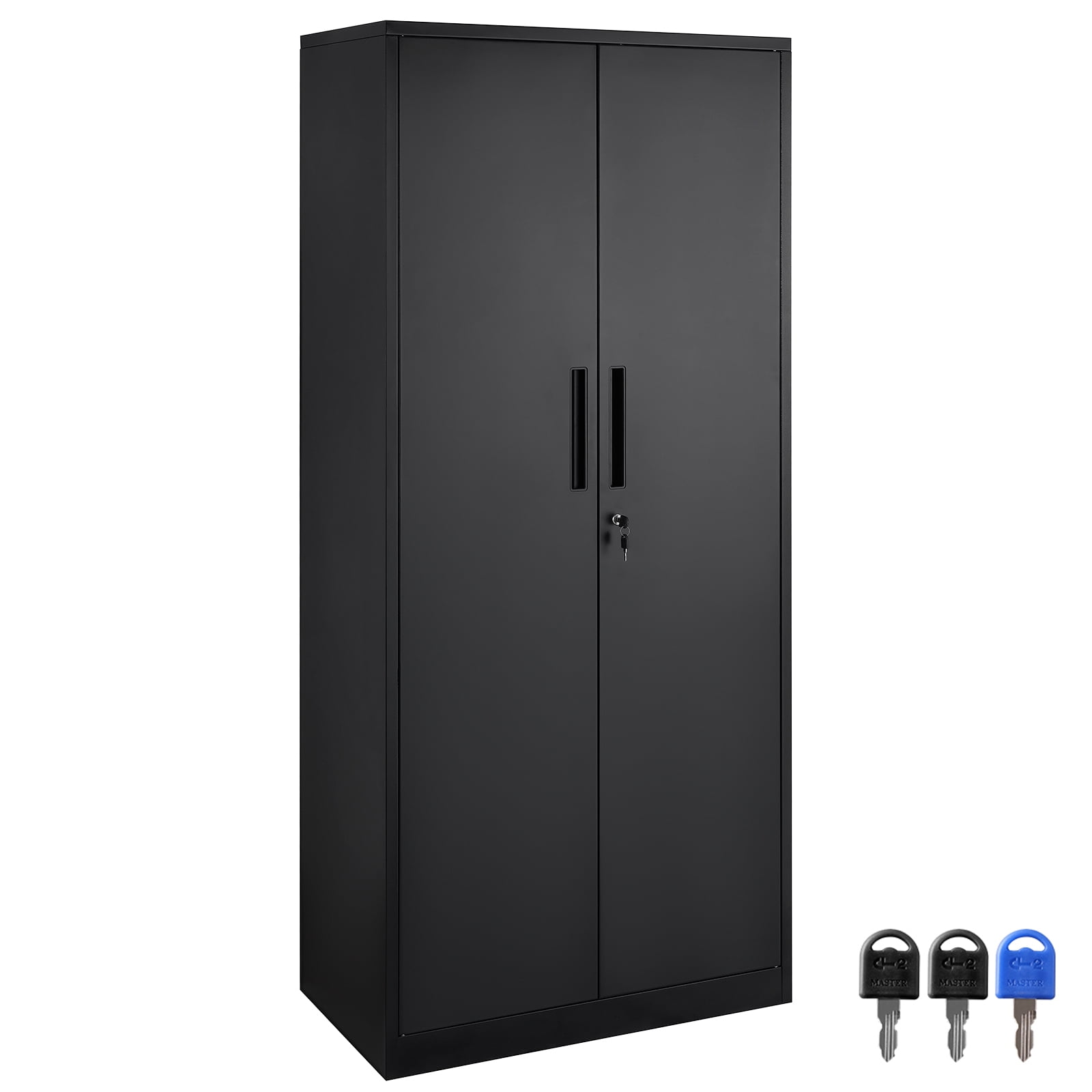 KFFKFF Iron Storage Unit, Secure Storage Unit with Dual Magnetic Entryways and Quartet of ...