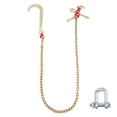 KFFKFF J Hook Chain, 5/16" x 6' G80 with a 15" Shank, RTJ Cluster ...